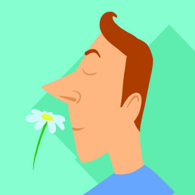 sentido del olfato icono - Juegos infantiles