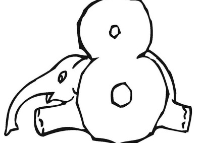 DIBUJOS DE NÚMEROS Y LETRAS ® Para colorear