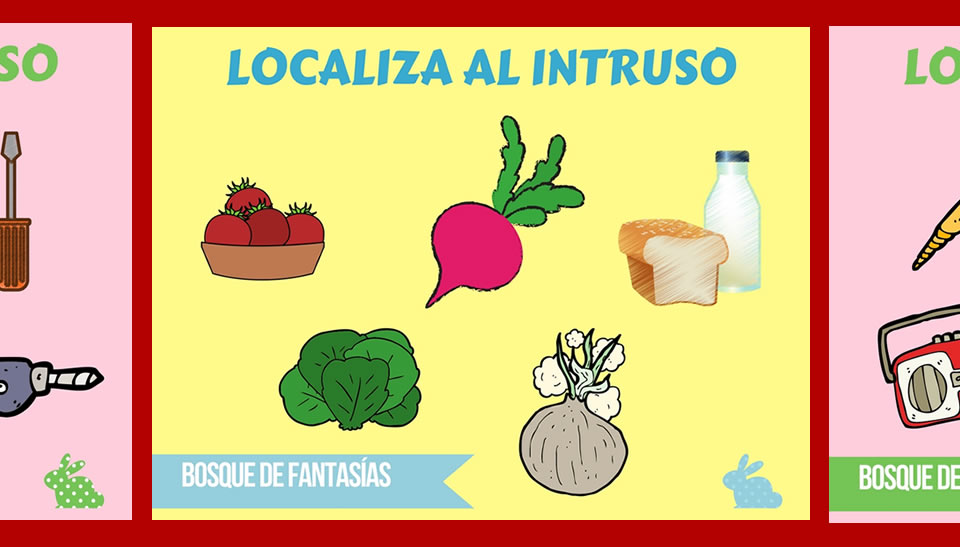 Fichas para TRABAJAR LA ATENCIÓN: Localiza al intruso