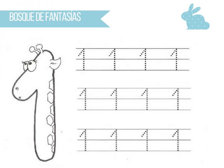 Fichas con TRAZOS para TRABAJAR LOS NÚMEROS en infantil