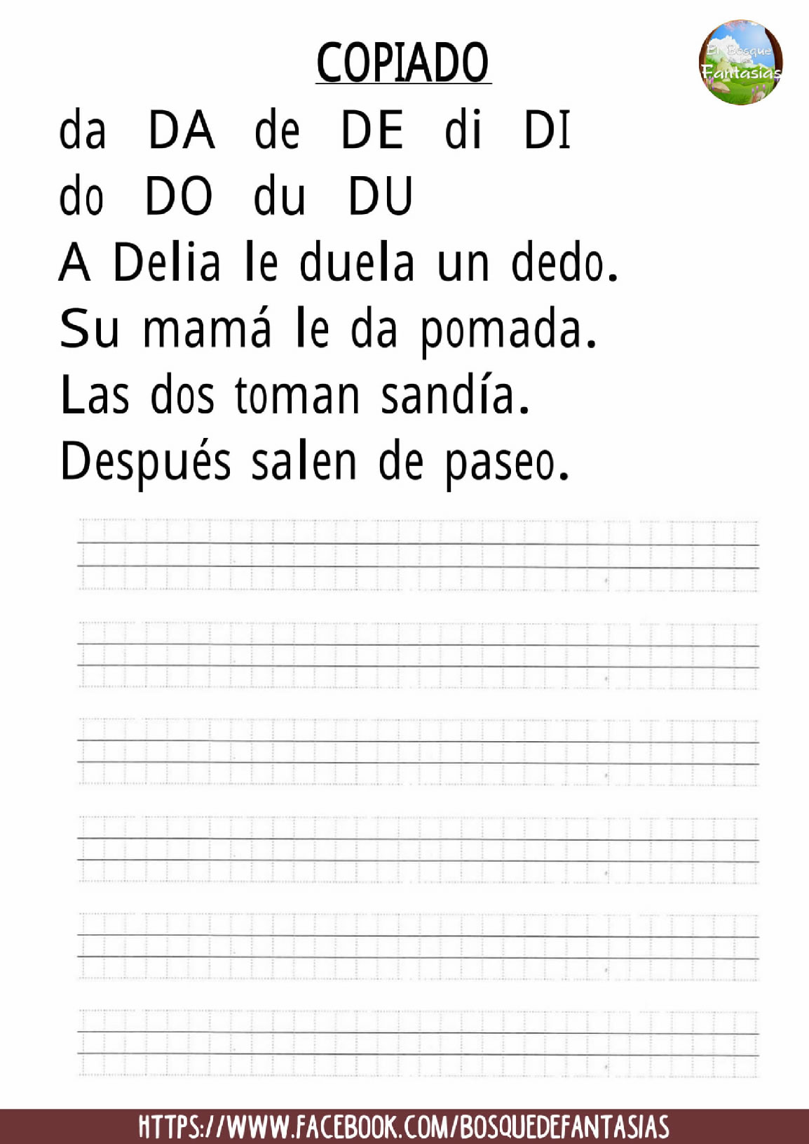 Cuadernillo para practicar con las SÍLABAS: PDF GRATUITO