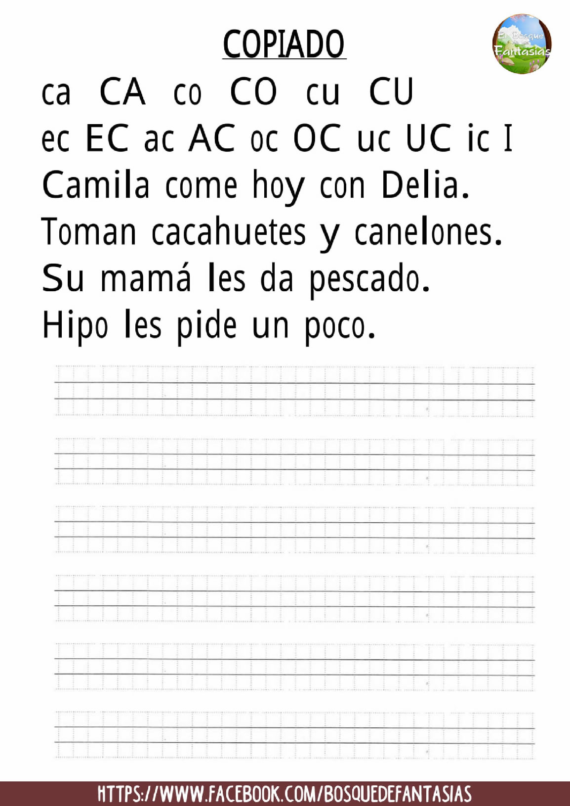Cuadernillo para practicar con las SÍLABAS: PDF GRATUITO