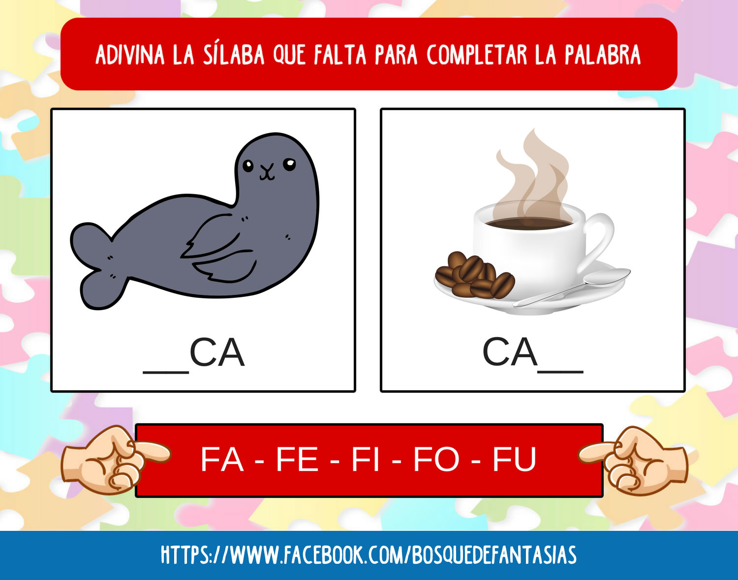 fichas de silabas con la f - Juegos infantiles