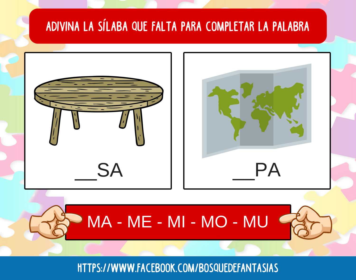 fichas de silabas con la m - Juegos infantiles