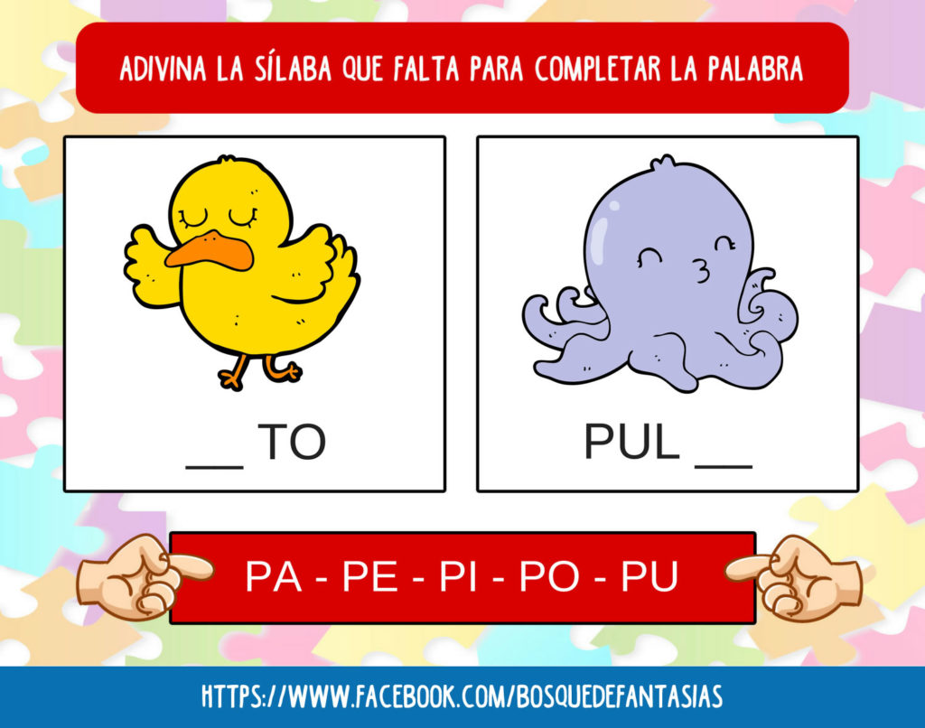 Fichas para trabajar la CONCIENCIA SILÁBICA en primaria