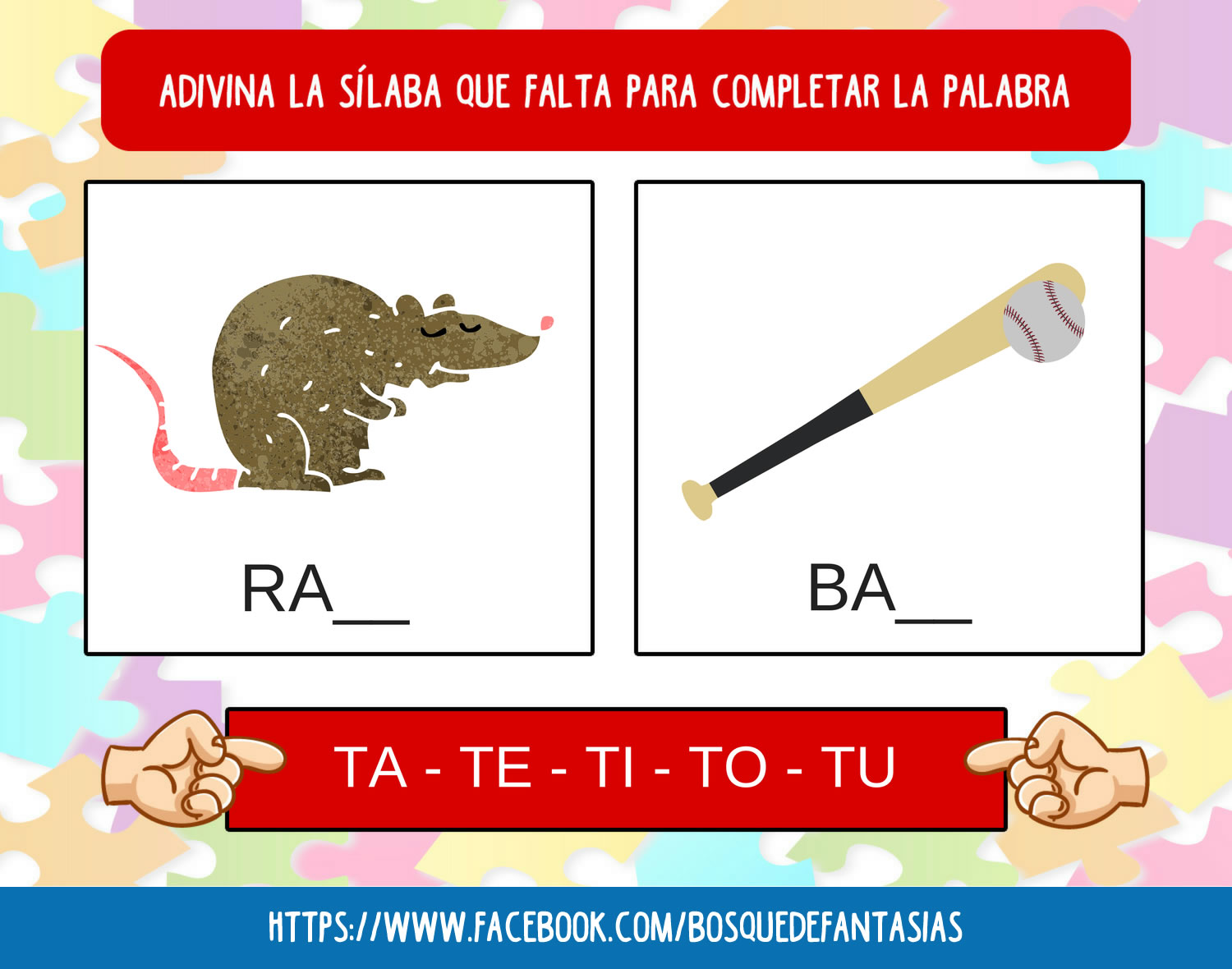 fichas de silabas con la t - Juegos infantiles