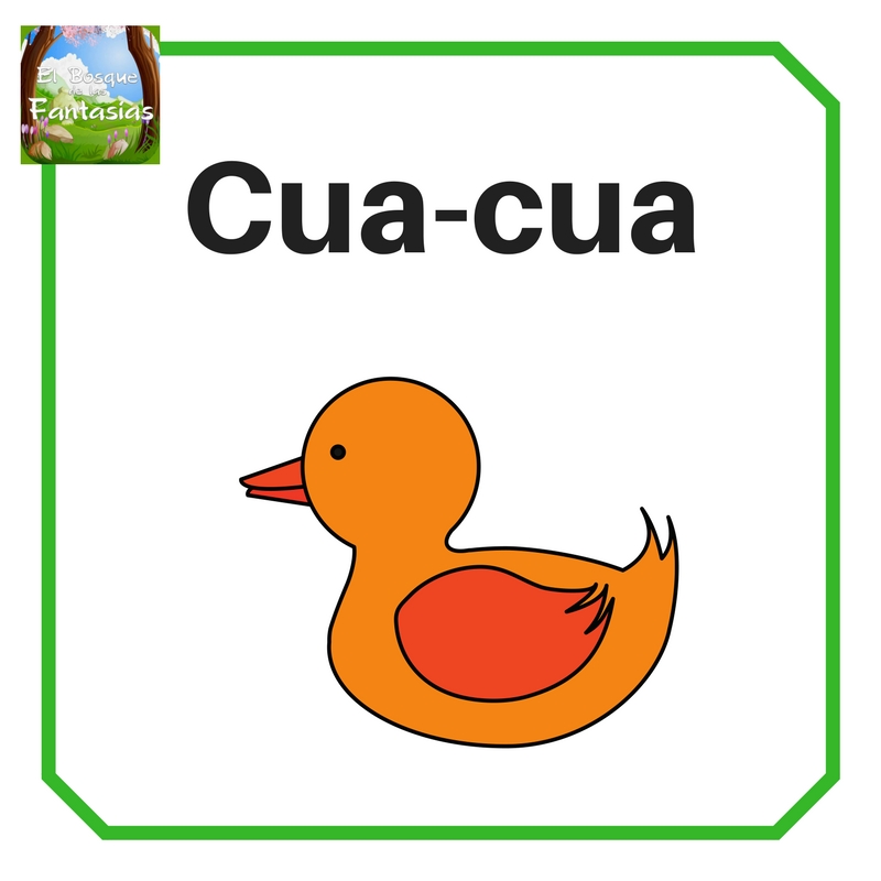 Fichas de ONOMATOPEYAS de animales para DESCARGAR