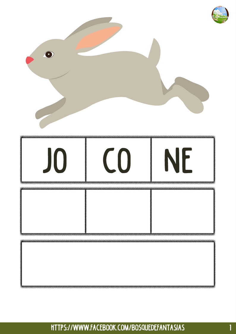 palabras con 3 silabas - Juegos infantiles