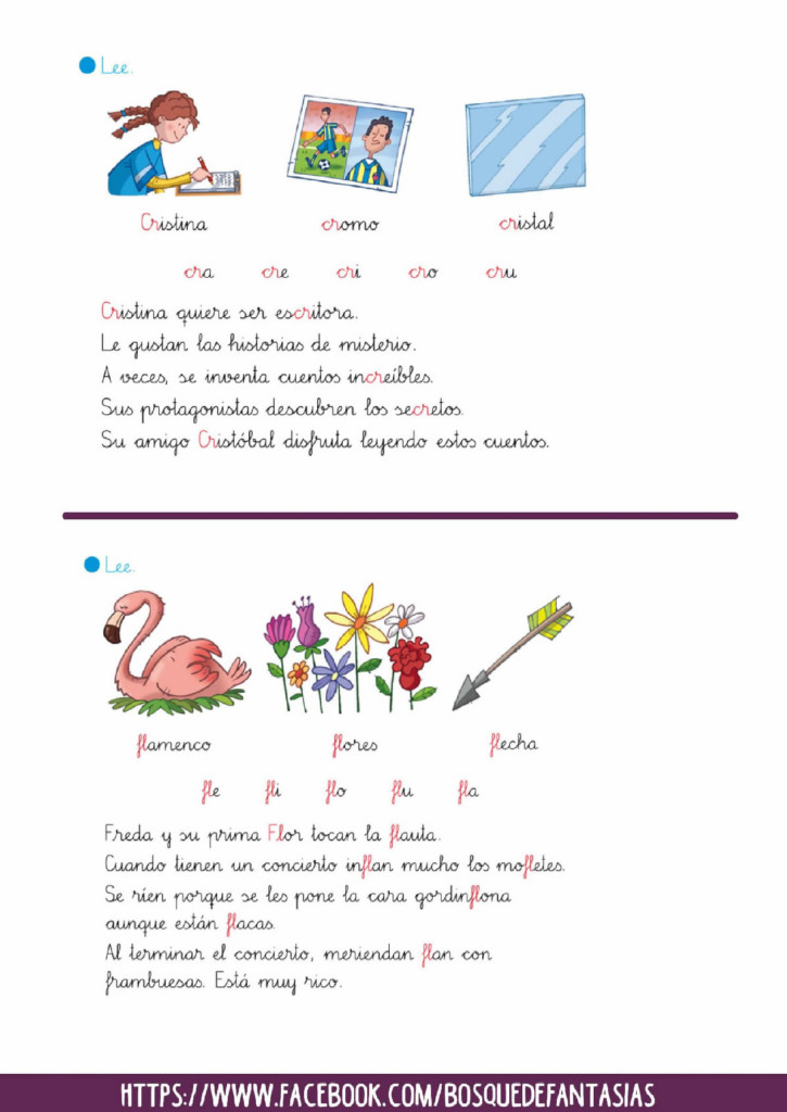 Fichas de SÍLABAS con frases para primaria : PDF descargable