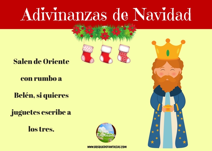 Fichas de ADIVINANZAS de NAVIDAD para niños en PDF