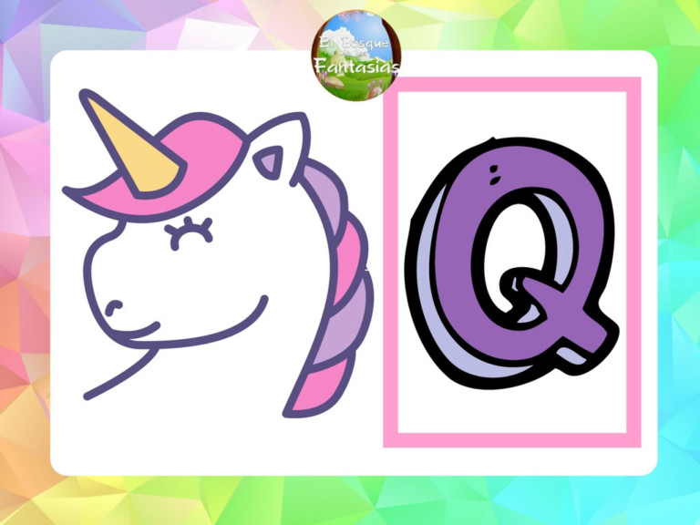 Fichas de ABECEDARIO con UNICORNIOS en PDF