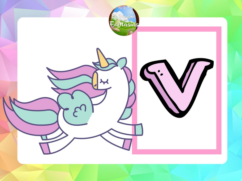 Fichas de ABECEDARIO con UNICORNIOS en PDF