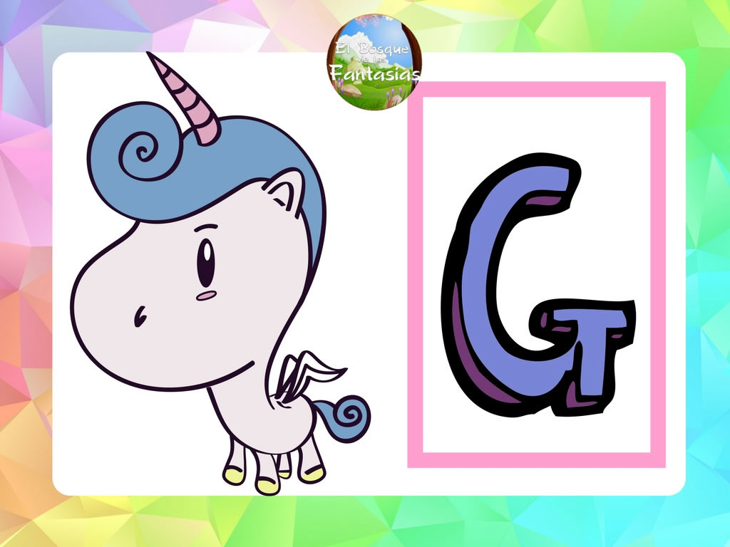 Fichas de ABECEDARIO con UNICORNIOS en PDF
