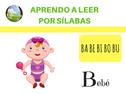 Fichas para APRENDER A LEER por SÍLABAS para niños