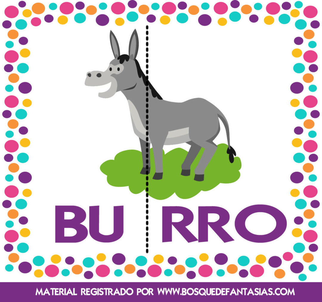 Fichas de SÍLABAS recortables para niños de primaria