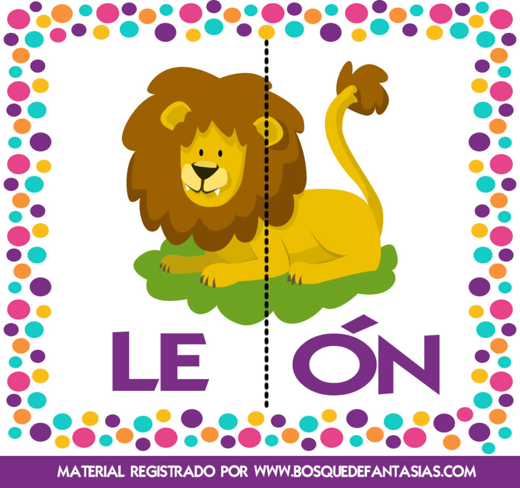 Fichas de SÍLABAS recortables para niños de primaria