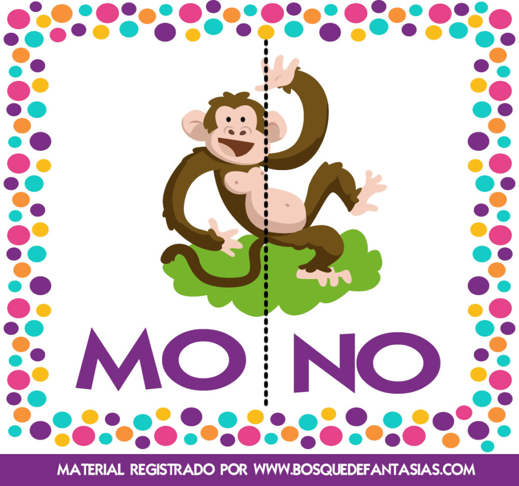 Fichas de SÍLABAS recortables para niños de primaria