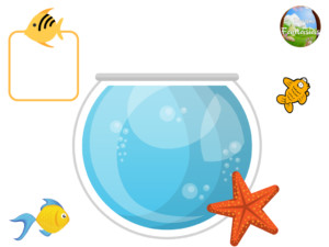 Fichas de CONTEO con temática marina para niños de infantil