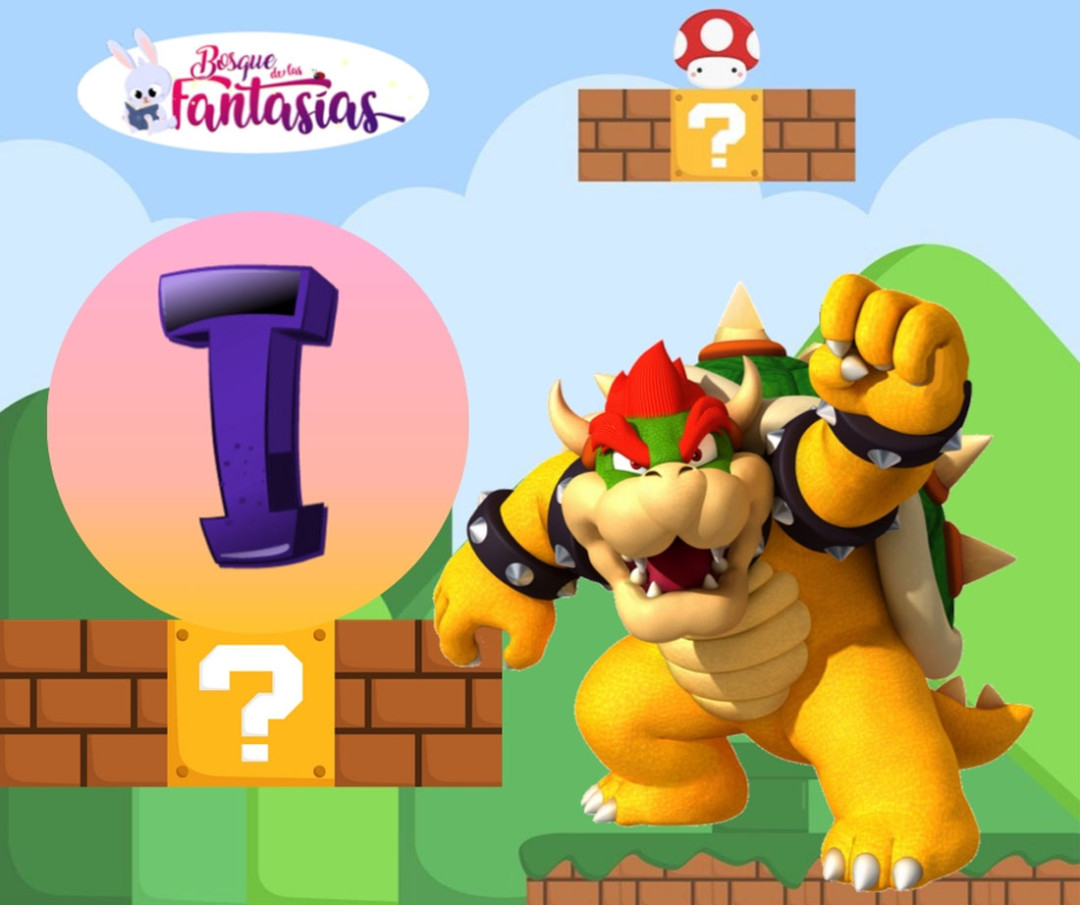 Fichas de ABECEDARIO de MARIO BROS en formato PDF