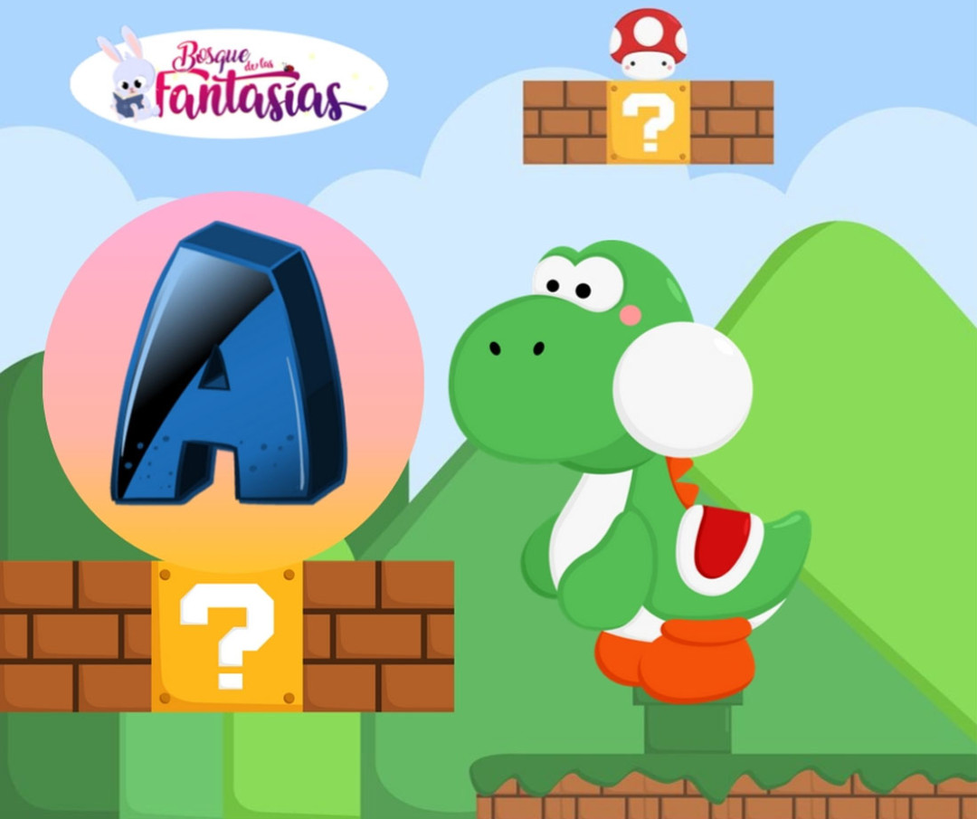 Fichas de ABECEDARIO de MARIO BROS en formato PDF