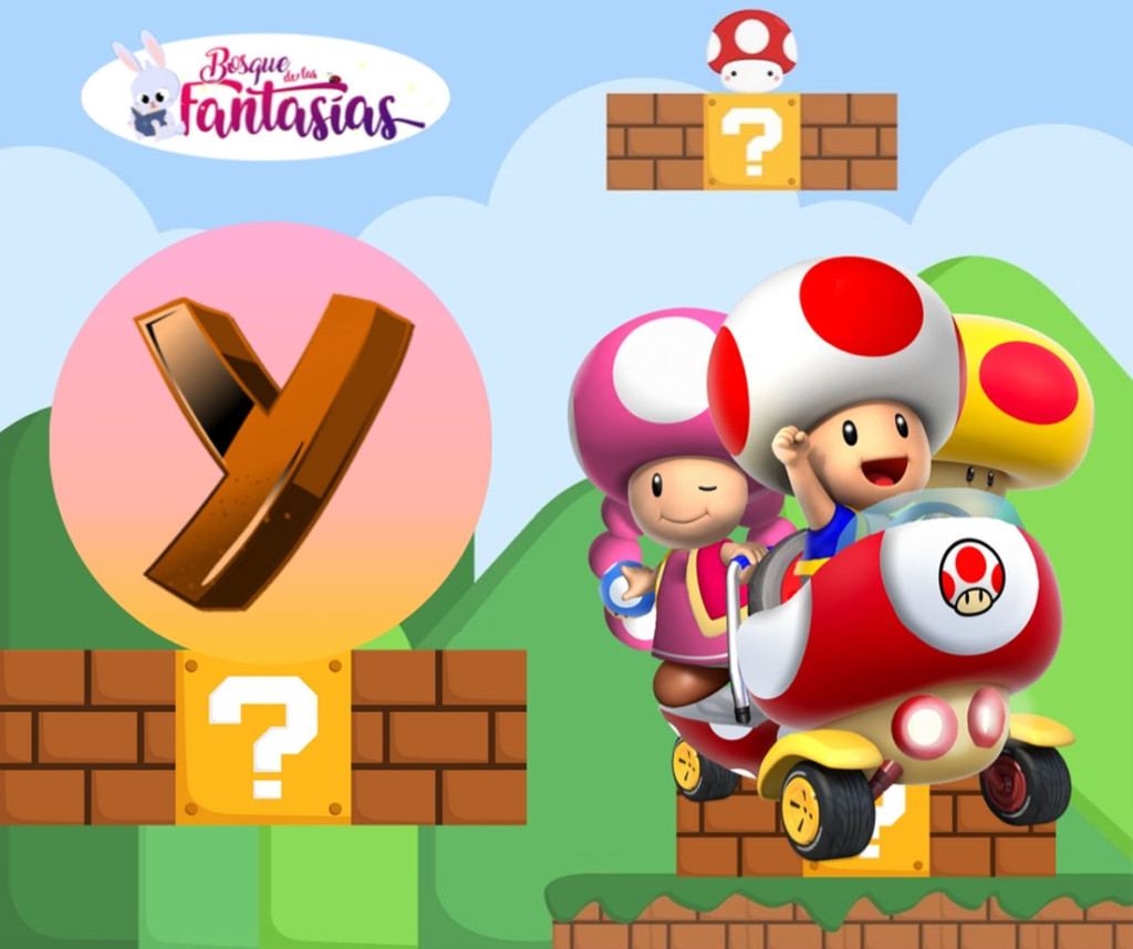 Fichas de ABECEDARIO de MARIO BROS en formato PDF