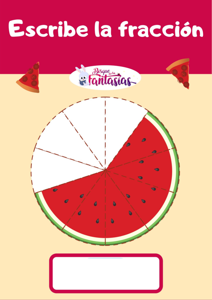 Cuadernillo para aprender las FRACCIONES con pizzas