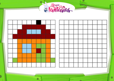 PIXEL ART ® Fichas y dibujos fáciles para niños en cuadrícula