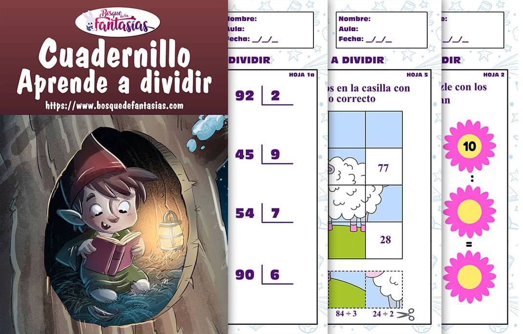 Cuadernillo para aprender a dividir : Ejercicios para niños de primaria