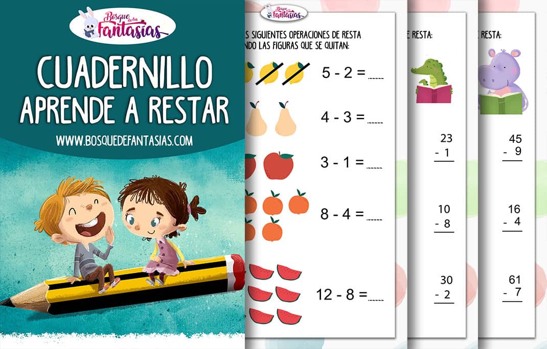 Cuadernillo para aprender a RESTAR: Para niños de primaria
