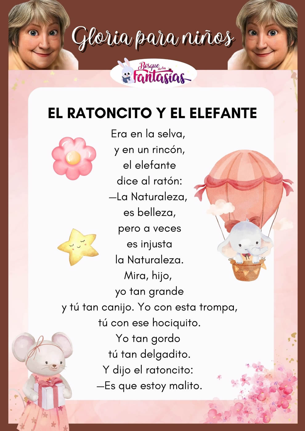 poema el ratoncito y el elefante - Juegos infantiles