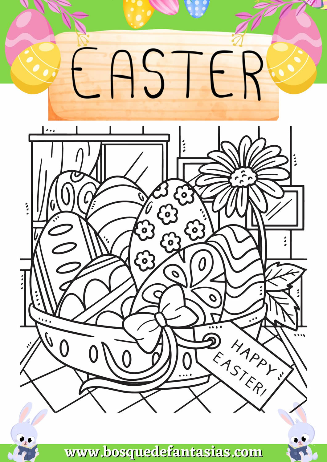 dibujos de pascua para colorear - Juegos infantiles