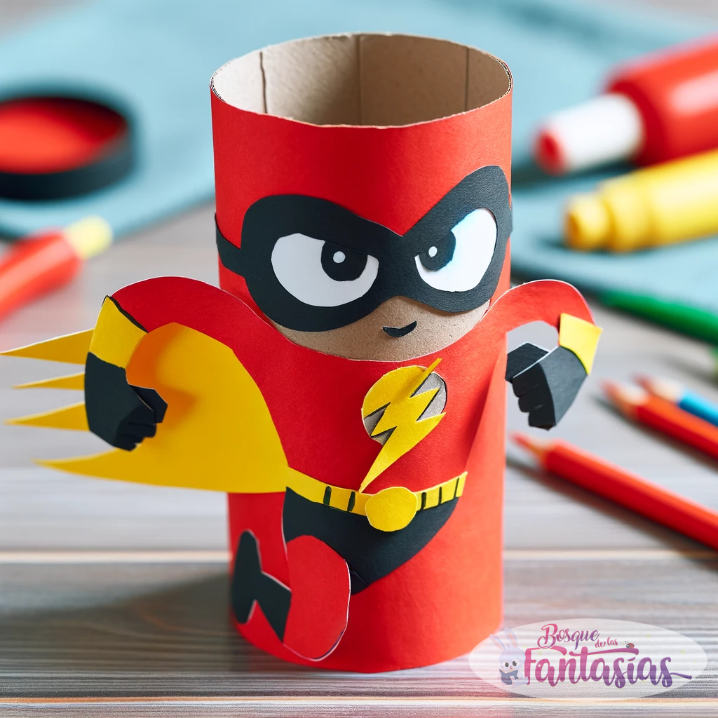 flash hecho con rollos de carton - Juegos infantiles