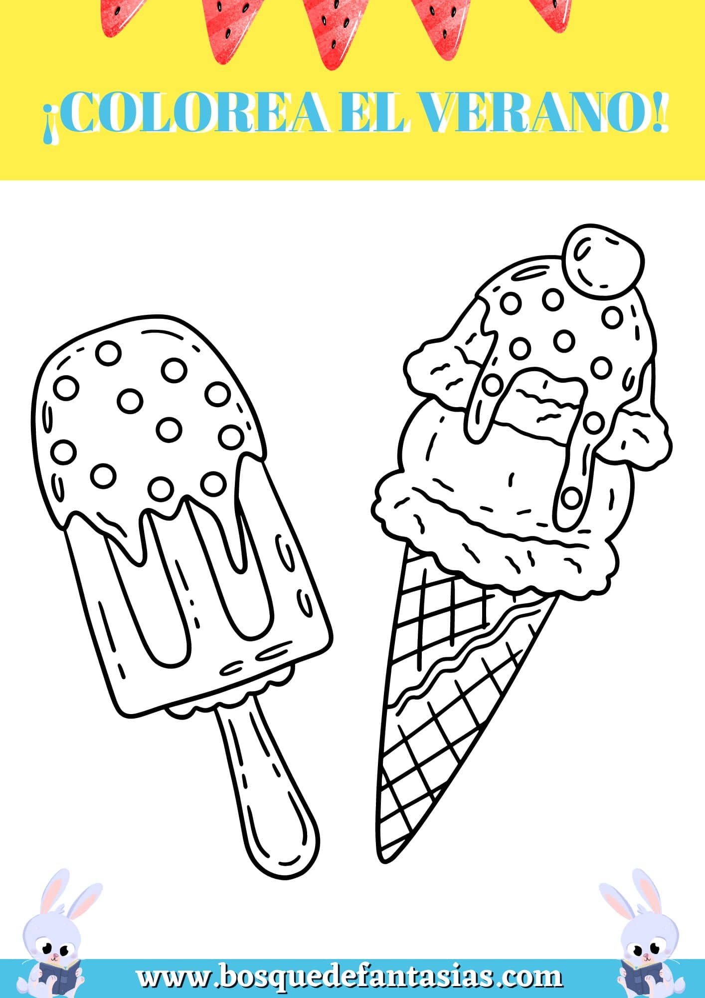 Helado Para Colorear Dibujo Para Colorear Helado PNG Imágenes Y