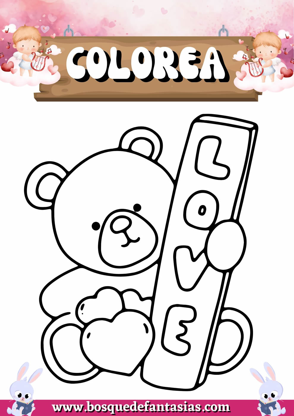 dibujos san valentin para imprimir - Juegos infantiles